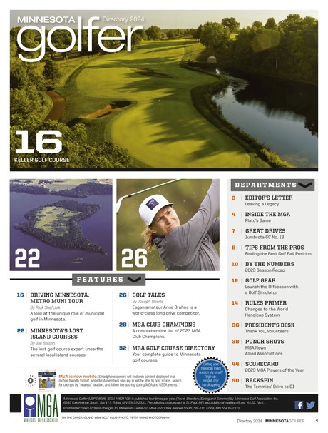 Minnesota Golfer - Directory 2024 - Contents