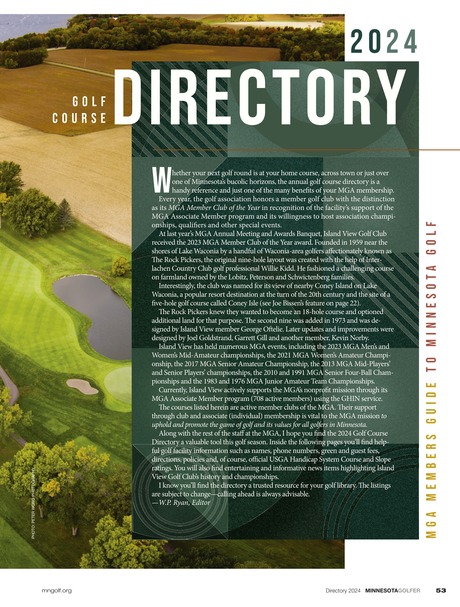 Minnesota Golfer - Directory 2024 - 53