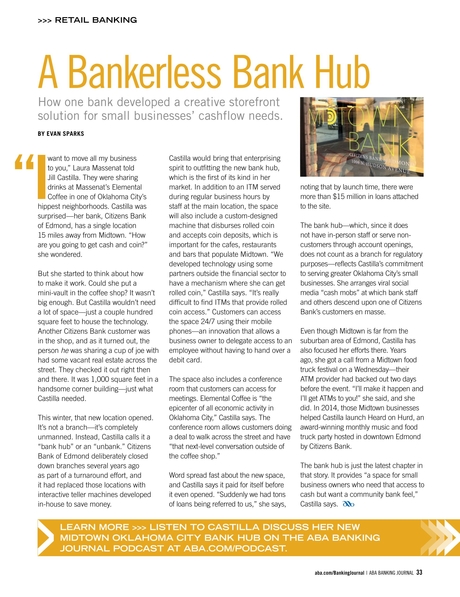 ABA Banking Journal - March/April 2018 - RETAIL BANKING