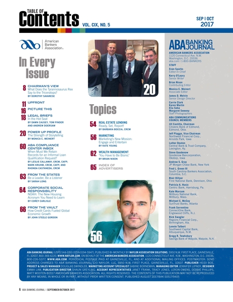ABA Banking Journal - September/October 2017 - 6