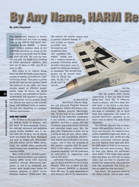 JED - April 2017 - By Any Name, HARM Remains a Lethal Weapon