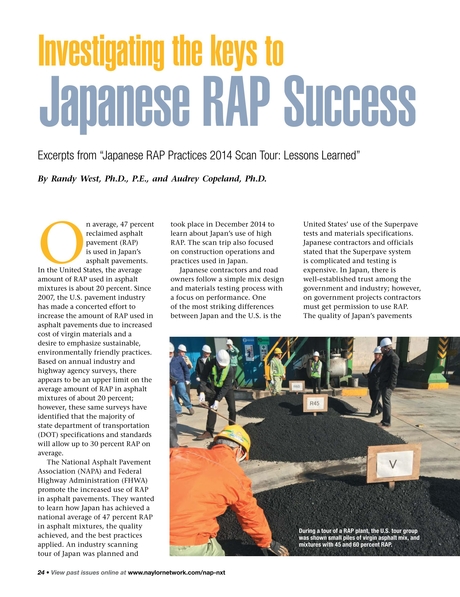 Asphalt Pavement Magazine - November/December 2015