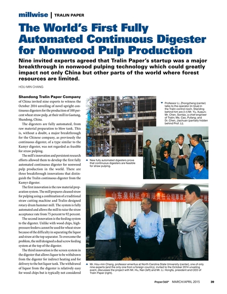 Paper360 - March/April 2015 - Fully Automated Continuous Digester