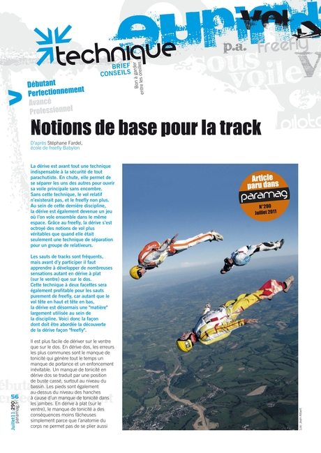 ParaMag - Pack Essentiel - Dérive : Notions de base pour la track - Juillet 2011 - Paramag N°290