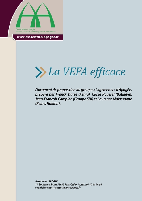La VEFA efficace