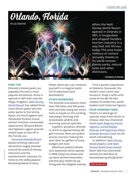 AAA Traveler Dec 2022 Carolinas - Places We Love