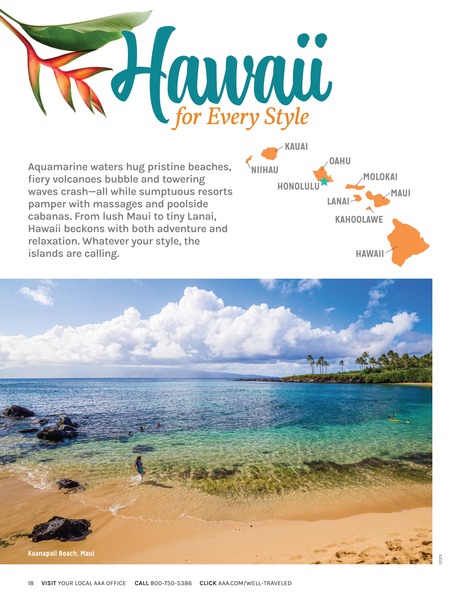 AAA Traveler Dec 2022 Carolinas - Hawaii for Every Style