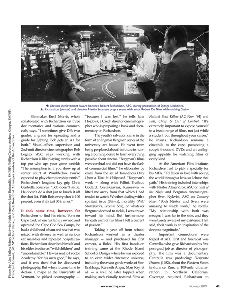 American Cinematographer - February 2019 - 43