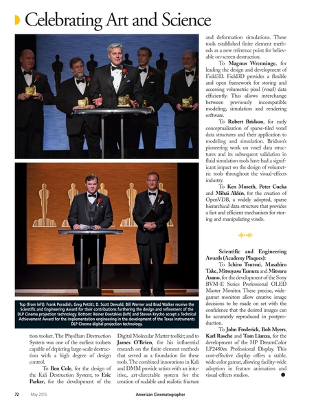 American Cinematographer - May 2015 - 72