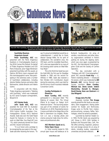 American Cinematographer - July 2016 - 87