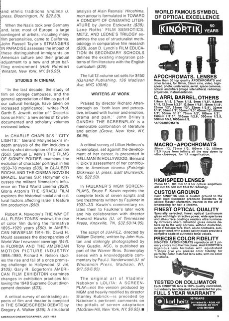American Cinematographer - July 1983 - 11
