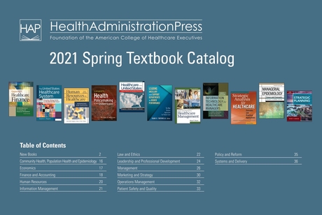 Health Administration Press Management Catalog - Spring 2021