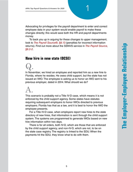 APA's Top Payroll Questions & Answers for 2020