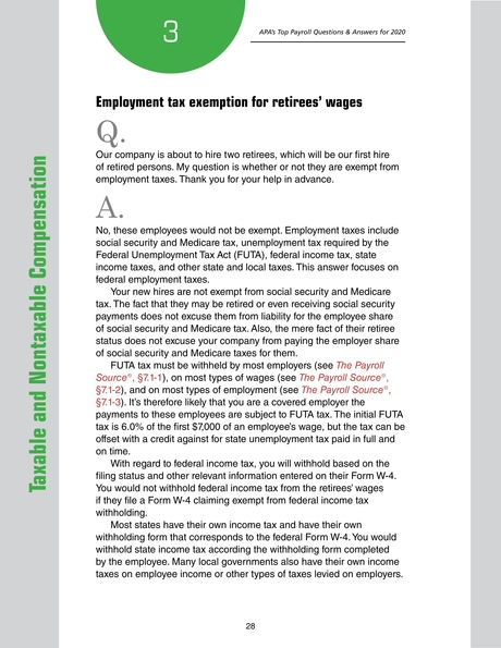 APA's Top Payroll Questions & Answers for 2020 - 28