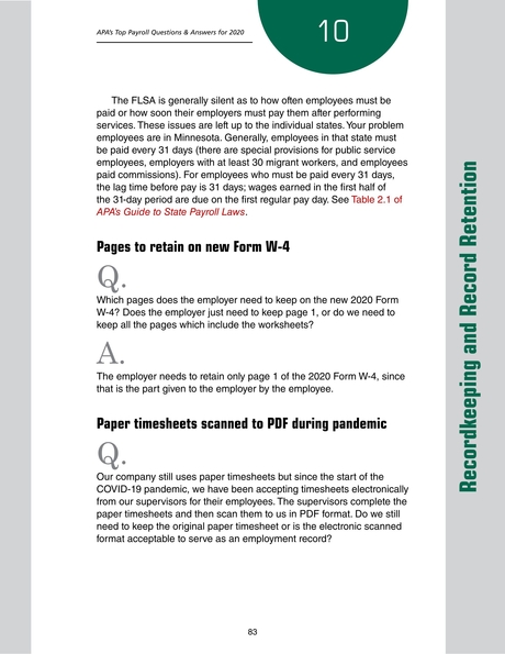 APA's Top Payroll Questions & Answers for 2020 - 83
