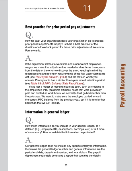 APA's Top Payroll Questions & Answers for 2020 - 85