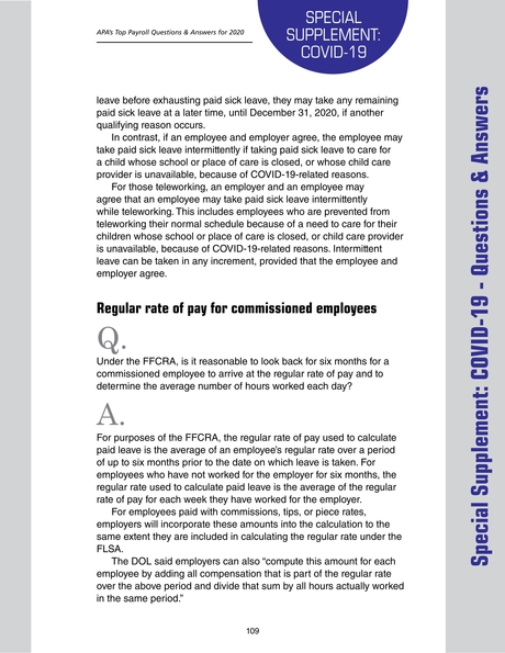 APA's Top Payroll Questions & Answers for 2020