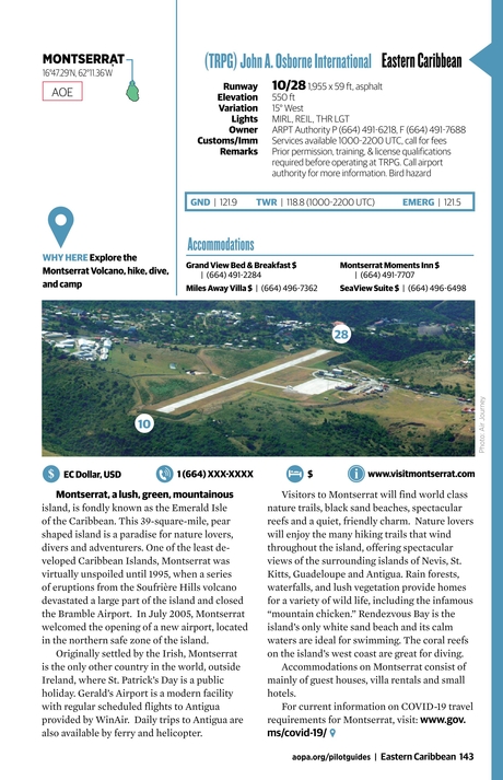 Caribbean Pilot's Guide 2021 - Montserrat