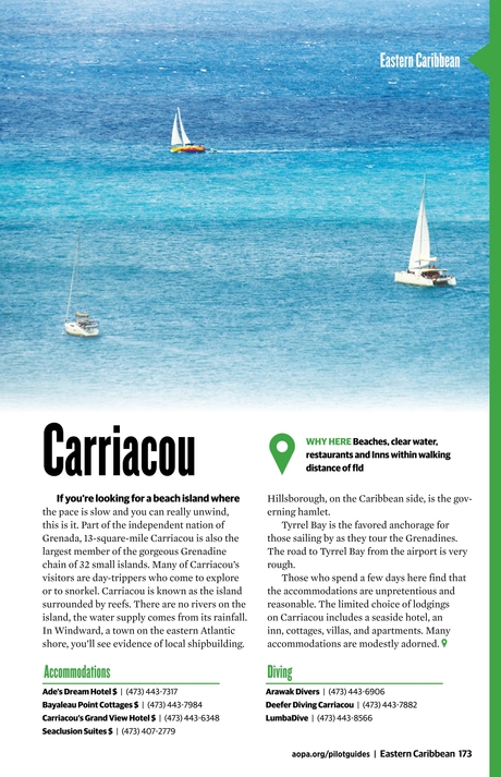 Caribbean Pilot's Guide 2021 - Carriacou