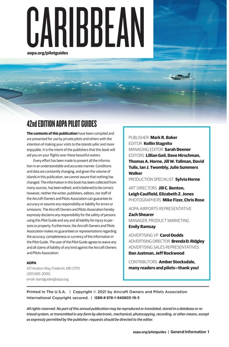 Caribbean Pilot's Guide 2022 - 1