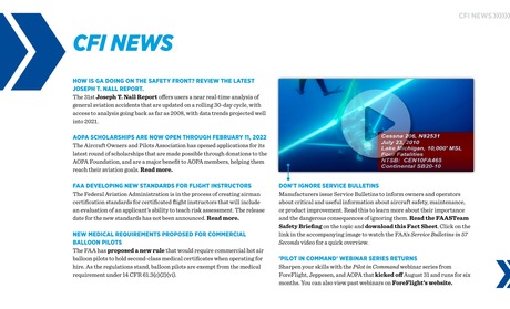 CFI-to-CFI Newsletter - Volume 12 Issue 4 - CFI News