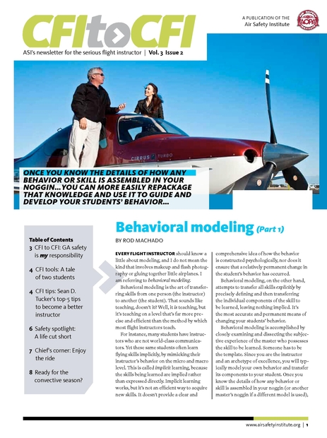 CFI-to-CFI Newsletter - Volume 3, Issue 2