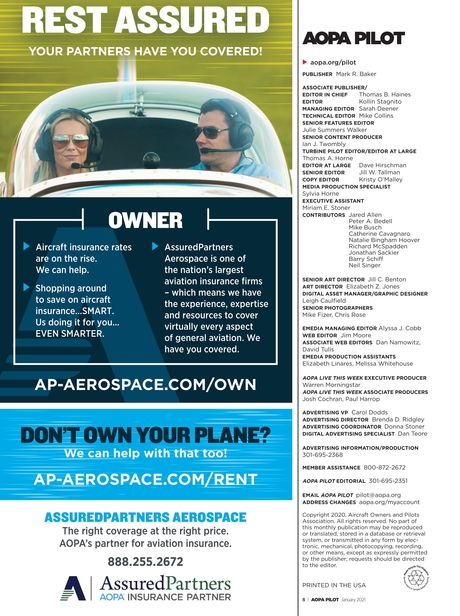 AOPA Pilot Magazine - January 2021 - 8