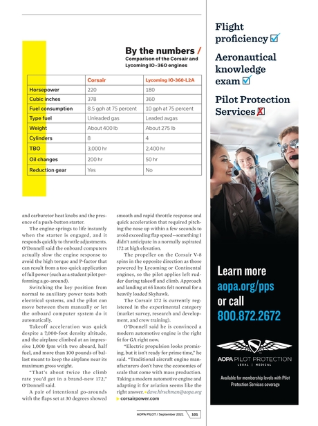 AOPA Pilot Magazine - September 2021 - 101