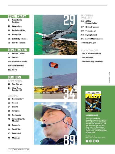 AOPA Pilot Magazine - January 2022 - 2