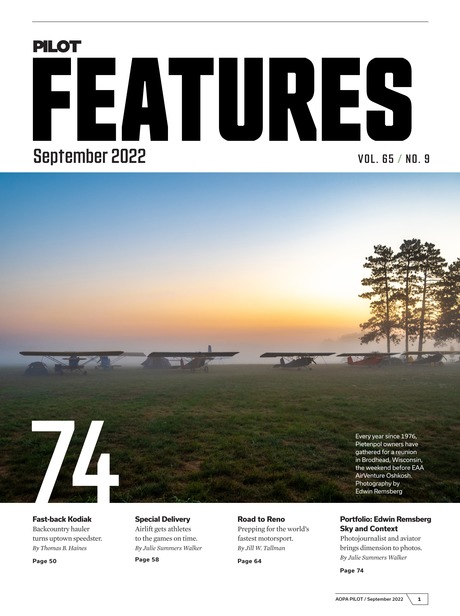 AOPA Pilot Magazine - September 2022 - Contents