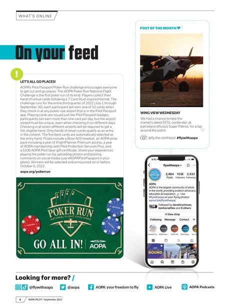 AOPA Pilot Magazine - September 2022 - 4