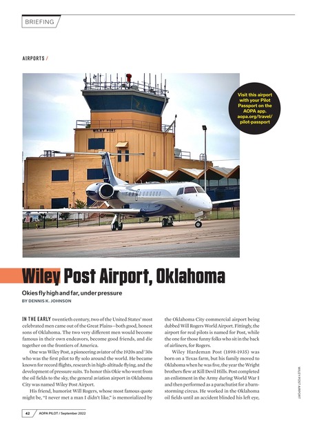 AOPA Pilot Magazine - September 2022 - 42