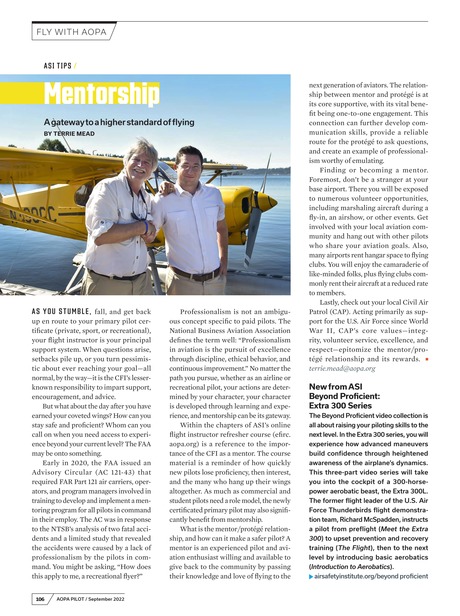 AOPA Pilot Magazine - September 2022 - 106