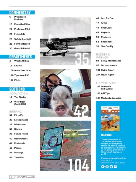 AOPA Pilot Magazine - January 2023 - 2
