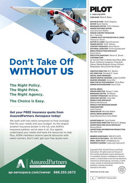 AOPA Pilot Magazine - February 2023 - 8