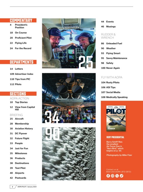 AOPA Pilot Magazine - January 2024 - 2