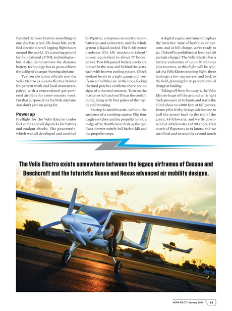 AOPA Pilot Magazine - January 2024 - 63