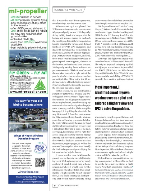AOPA Pilot Magazine - January 2024 - 94