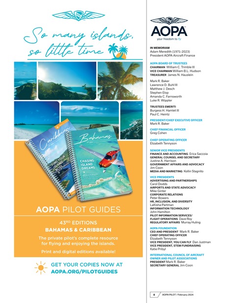 AOPA Pilot Magazine - February 2024 - 8