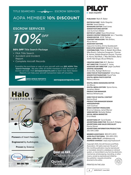 AOPA Pilot Magazine - June 2024 - 6