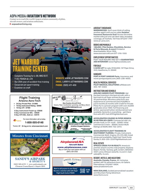 AOPA Pilot Magazine - June 2024 - 111