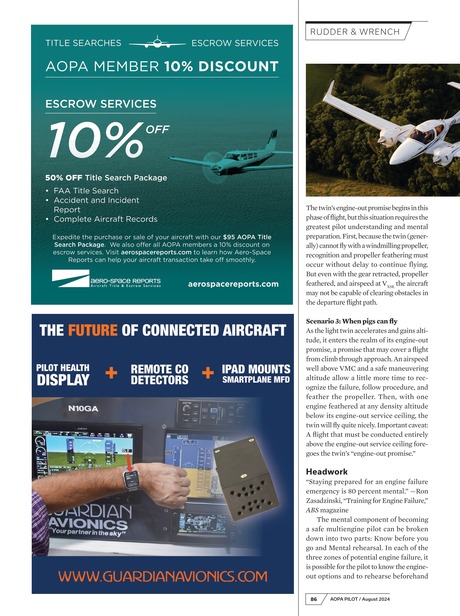 AOPA Pilot Magazine - August 2024 - 86