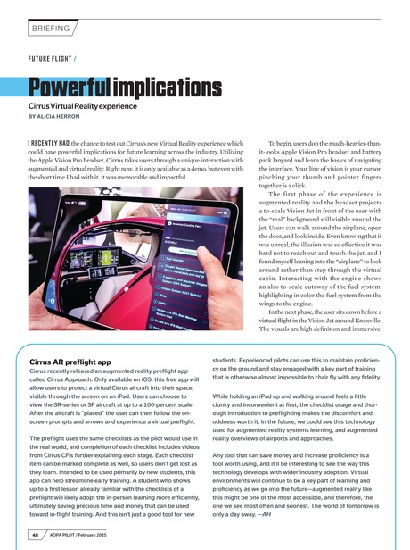 AOPA Pilot Magazine - February 2025 - 48