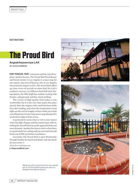 AOPA Turbine Pilot Magazine - September 2022 - 44