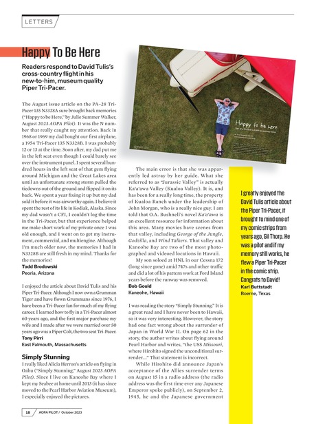 AOPA Turbine Pilot Magazine - October 2023 - 18