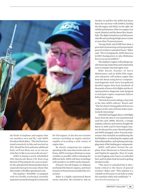 AOPA Turbine Pilot Magazine - January 2024 - 89