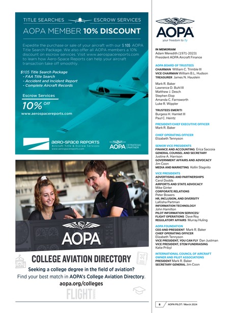 AOPA Turbine Pilot Magazine - March 2024 - 8