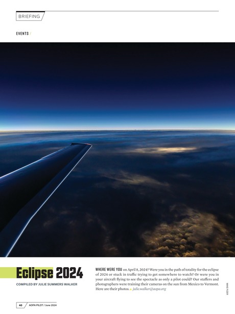 AOPA Turbine Pilot Magazine - June 2024 - 40