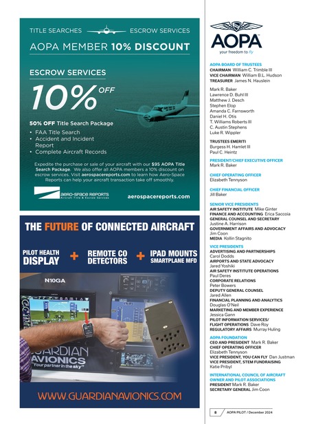 AOPA Turbine Pilot Magazine - December 2024 - 8