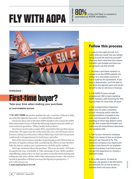 AOPA Turbine Pilot Magazine - January 2025 - 94